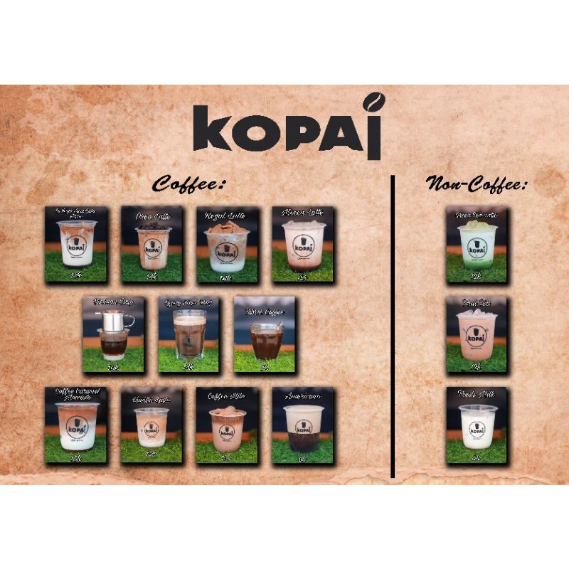 Jual KOPAI Bkt (Coffee) Take Away Coffee Shop | Shopee Indonesia