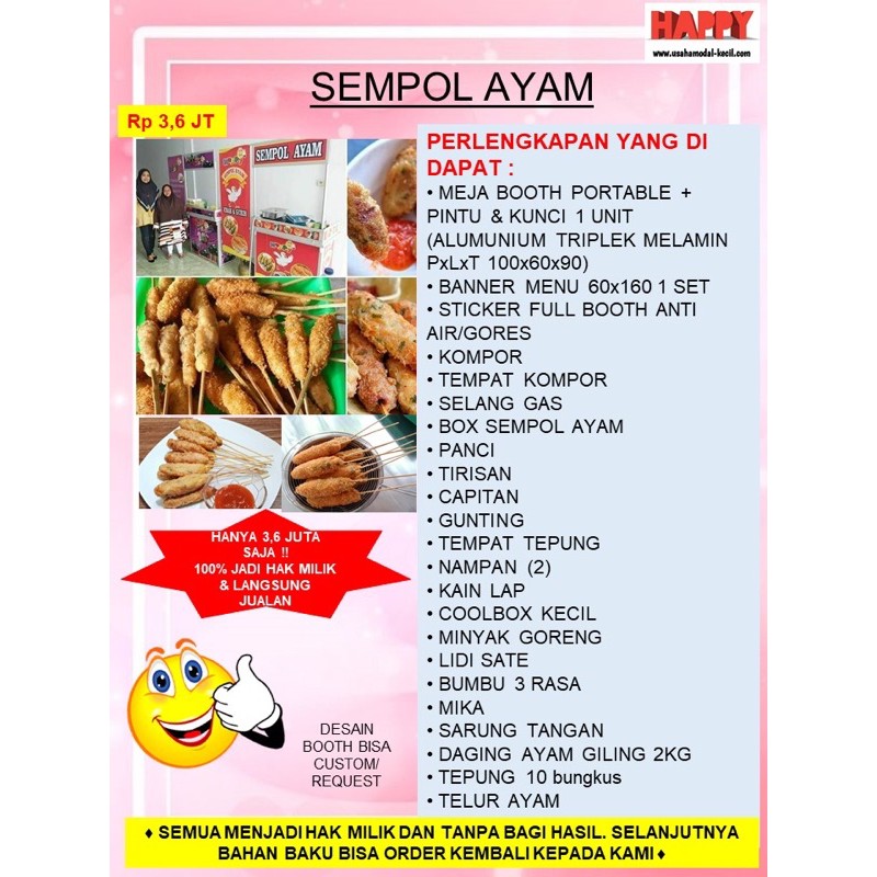 Jual PAKET USAHA FRANCHISE SEMPOL AYAM CRISPY CHICKEN MEATBALL ...
