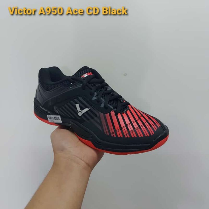 Jual Sepatu badminton victor A950 Ace CD Hitam ( Size : 39 - 45 ...