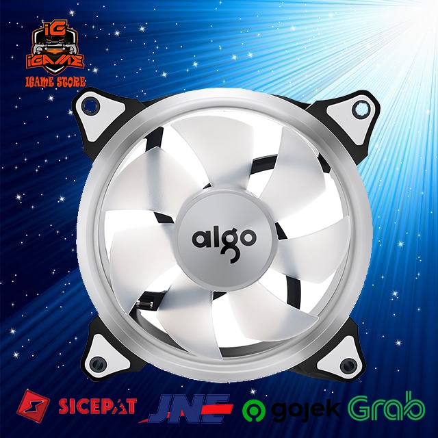 Jual AIGO Darkflash Ring 12 cm White LED Case Fan Putih NAMPOL GAN ...