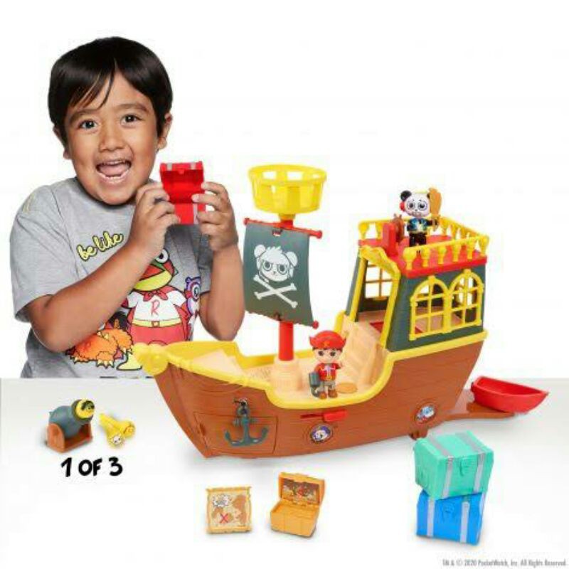 Jual Ryan's World Toys Musical Pirate Treasure Ship/ Ryan Toy / Mainan ...