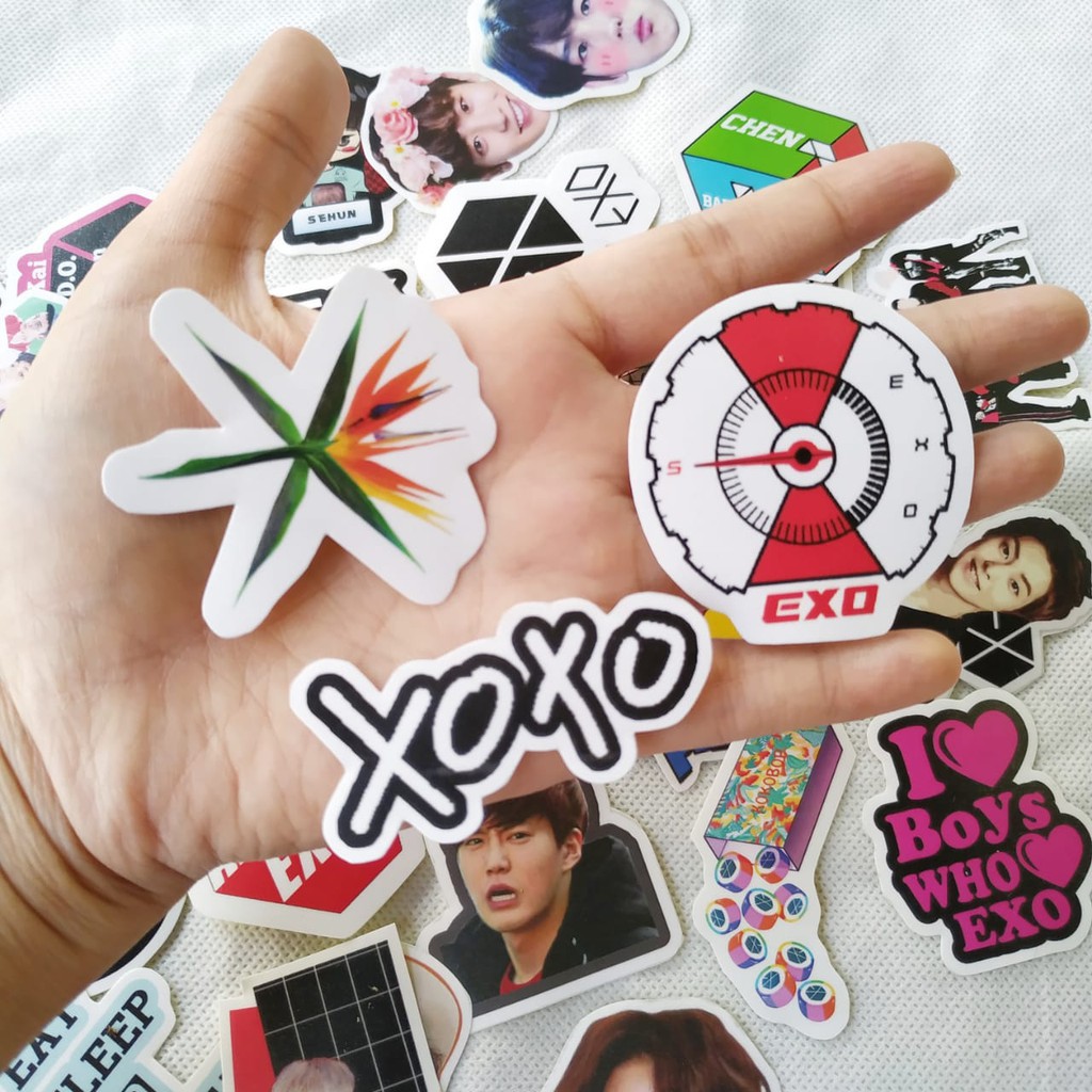 Jual Sticker Tumblr EXO K-Pop Bebas Custom (40 pcs) | Shopee Indonesia