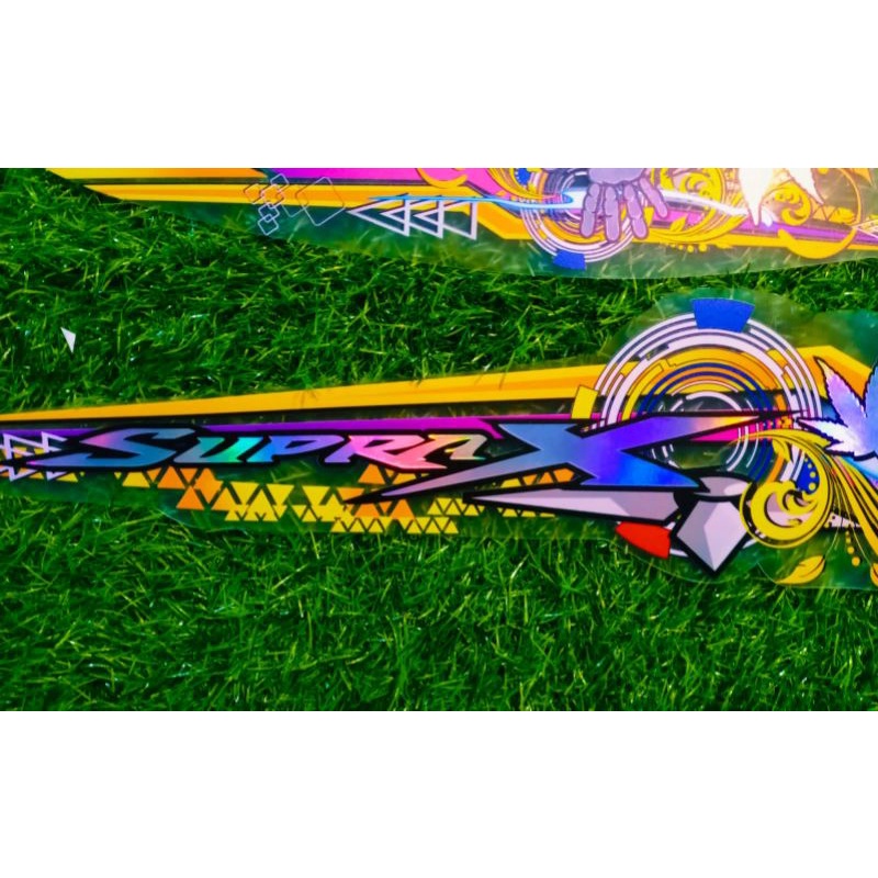 Jual Striping Supra X 125 custom Supra X Transparan Hologram custom ...