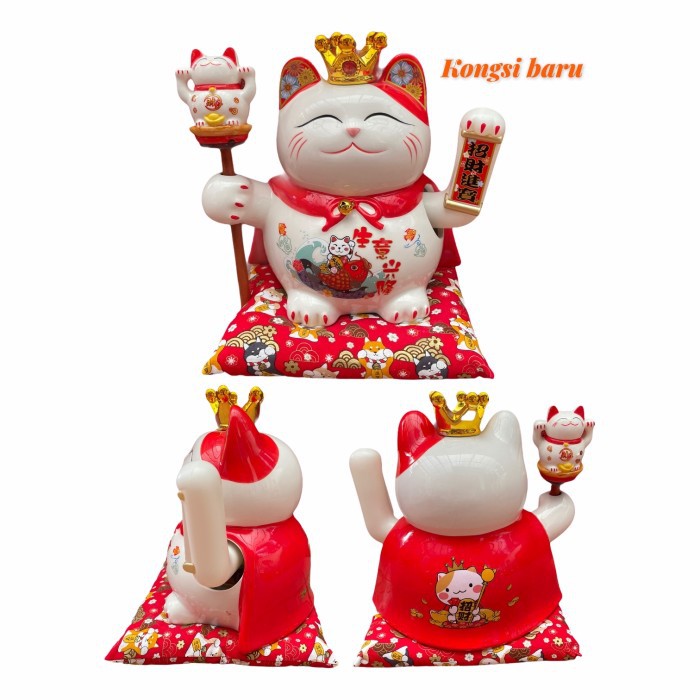 Jual Patung Kucing Hoki, Maneki Neko. Melambai | Shopee Indonesia