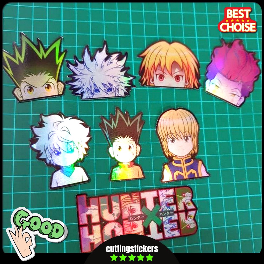 Jual Stiker Sticker Hologram Anime Hunter X Hunter Set 8Pcs | Shopee ...