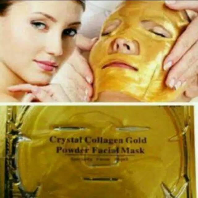 Jual Masker wajah GOLD BIO COLLAGEN FACIAL MASK CRYSTAL COLLAGEN GOLD ...