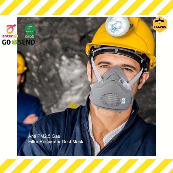 Jual Masker Anti Debu Polusi PM2.5 / Masker Respirator Industrial ...