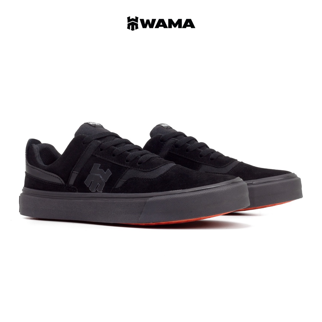 Jual SEPATU ORIGINAL WAMA / WALLACE Gaxin Full Black Sepatu PRIA ...