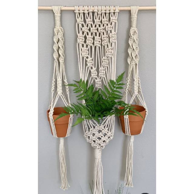 Jual Macrame Tali Gantungan Pot Serbaguna Umtuk Pot 10 cm Bunga Cantik ...