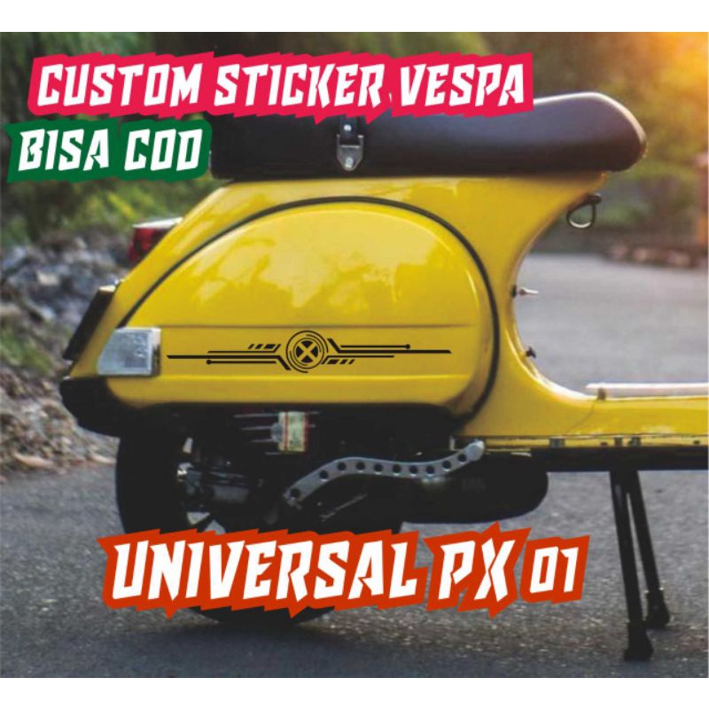 Jual STICKER VESPA PX UNIVERSAL 01 STICKER CUTTING VESPA EXCEL STICKER ...