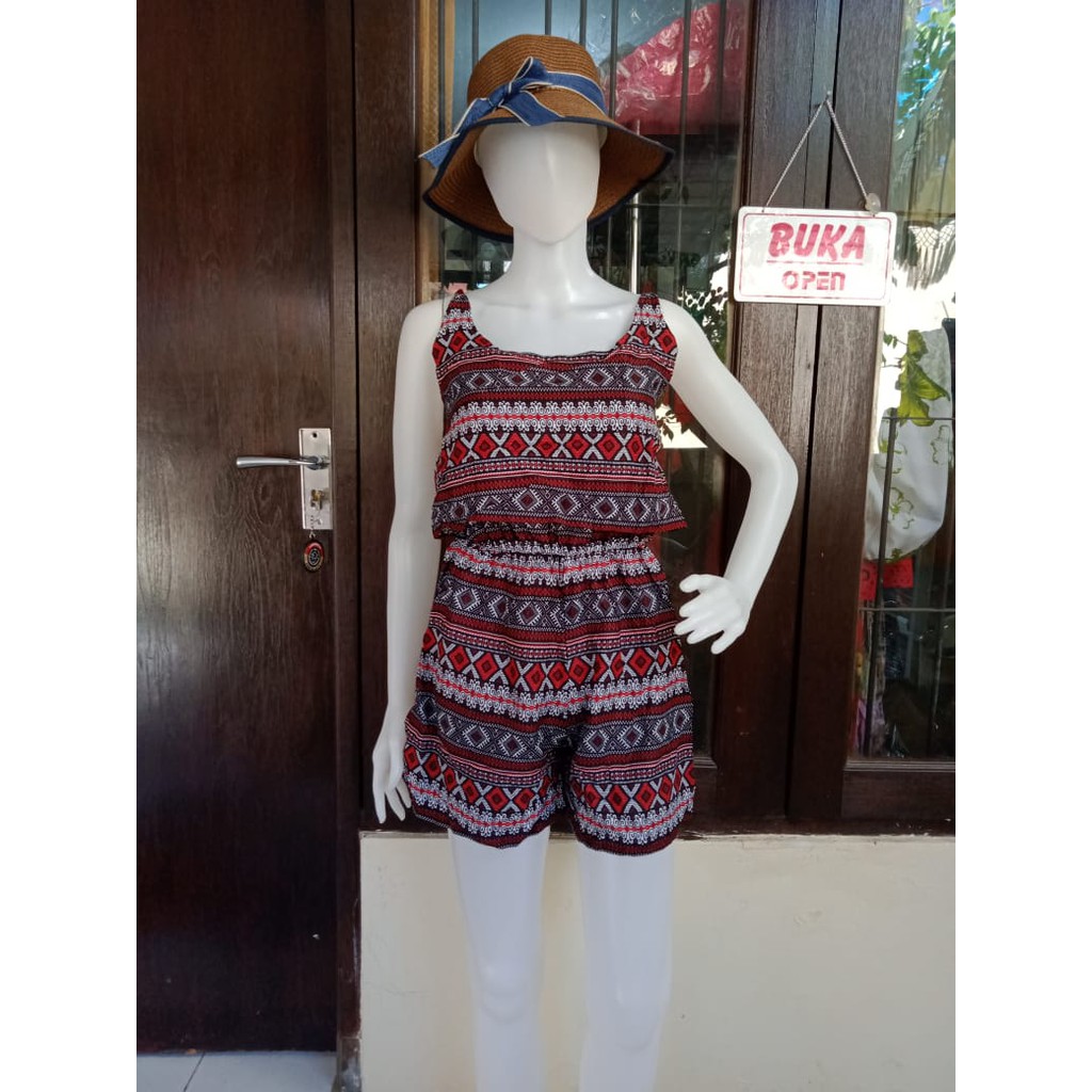 Jual JUMPSUIT KIPIR PENDEK khas BALI seri ke-2 (Real Foto) | Shopee ...