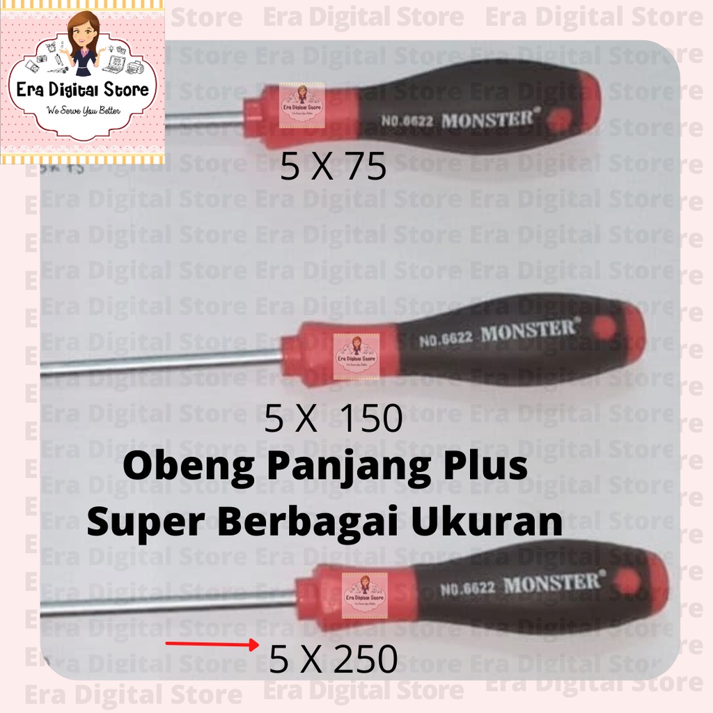 Jual Obeng Panjang Plus Super Berbagai Ukuran | Shopee Indonesia