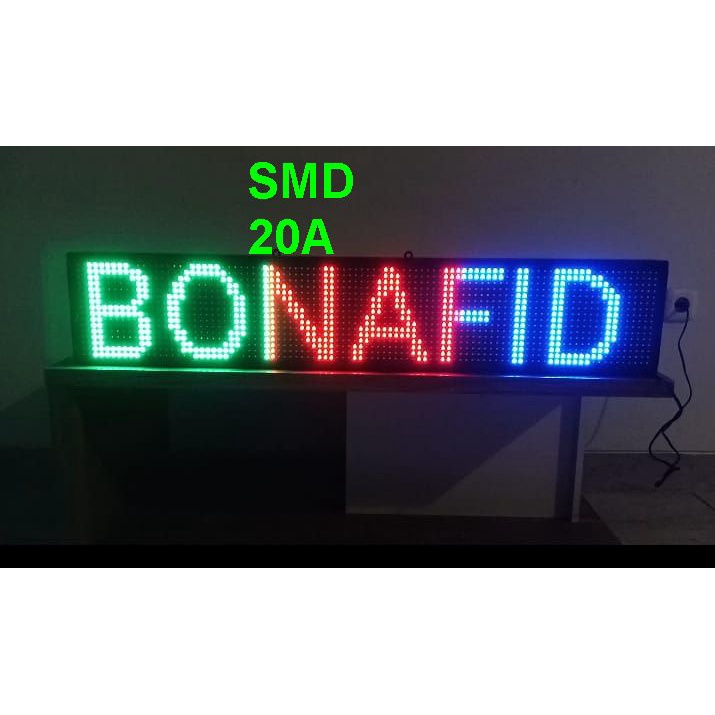 Jual LED Running Text OUTDOOR, MERAH 100 cm x 20 cm + WIFI 100cm x 20cm ...