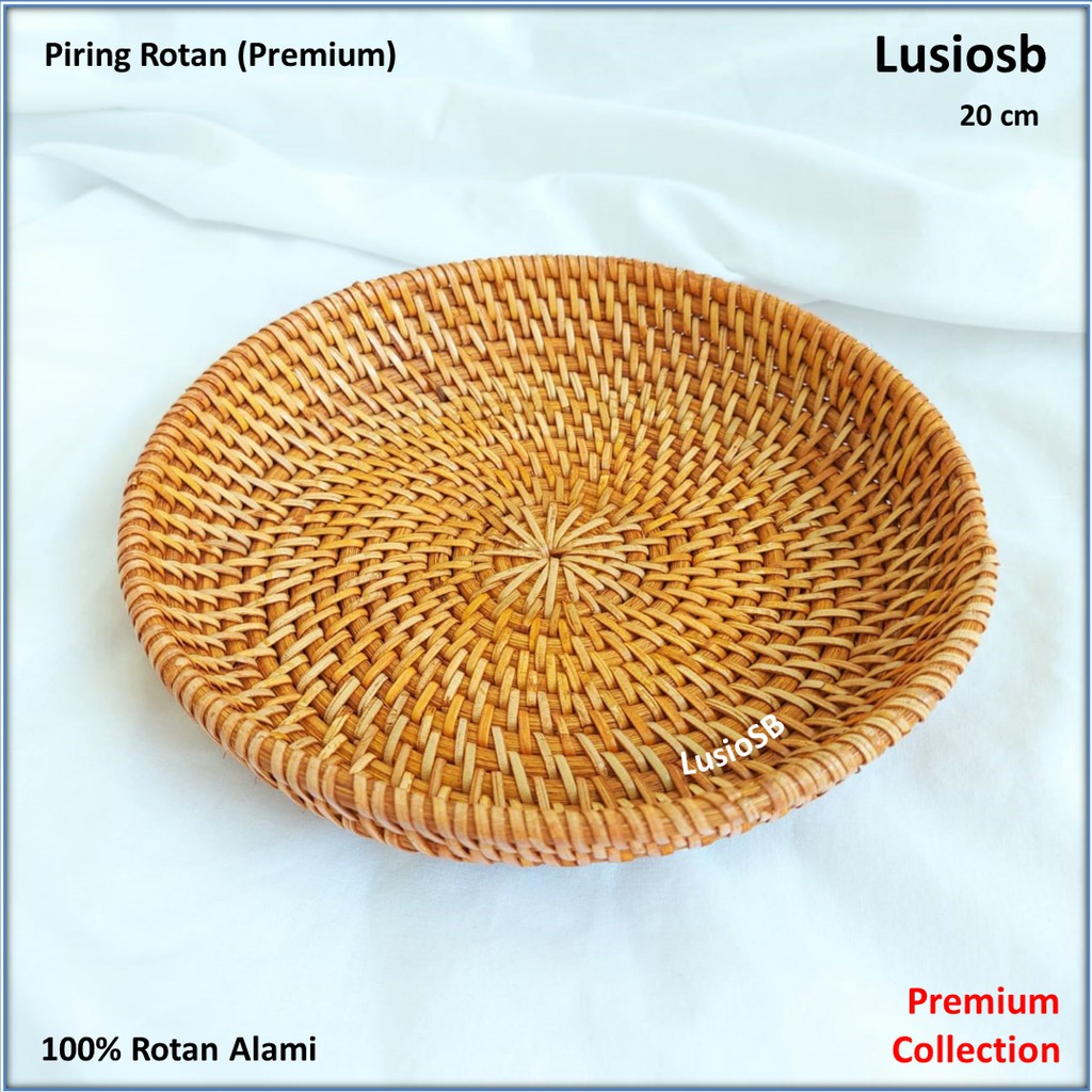 Jual Piring Rotan Premium / Piring Rotan Buah / Piring Rotan Dekorasi ...