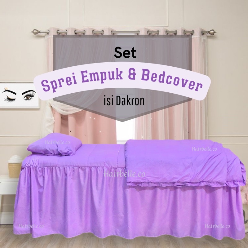 Jual Set Sprei Salon Empuk Lapis Dakron dan Selimut Set Bedcover ...