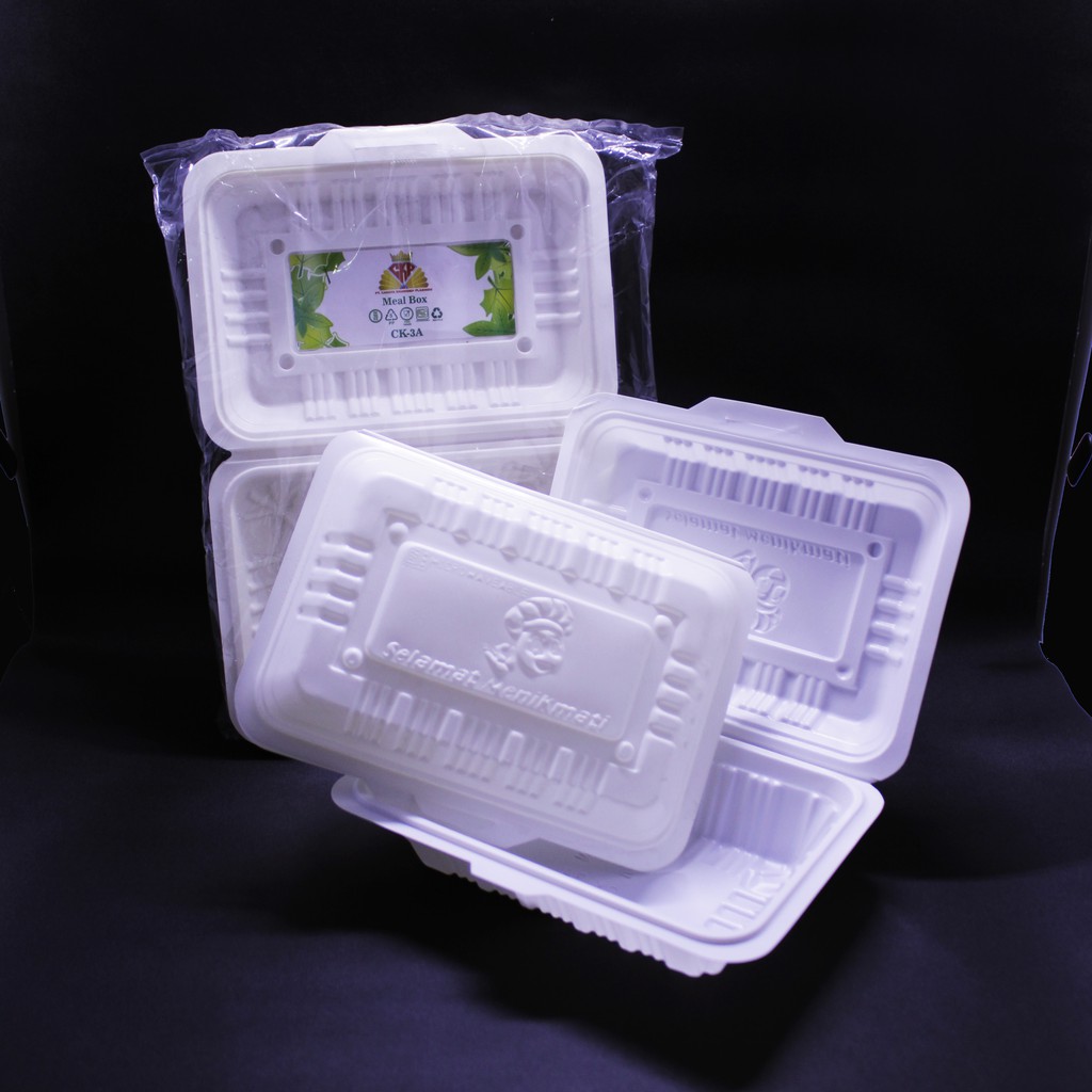 Jual Meal Box Kharisma 3A Putih DOP/Bening (20 pcs/pack) | Shopee Indonesia