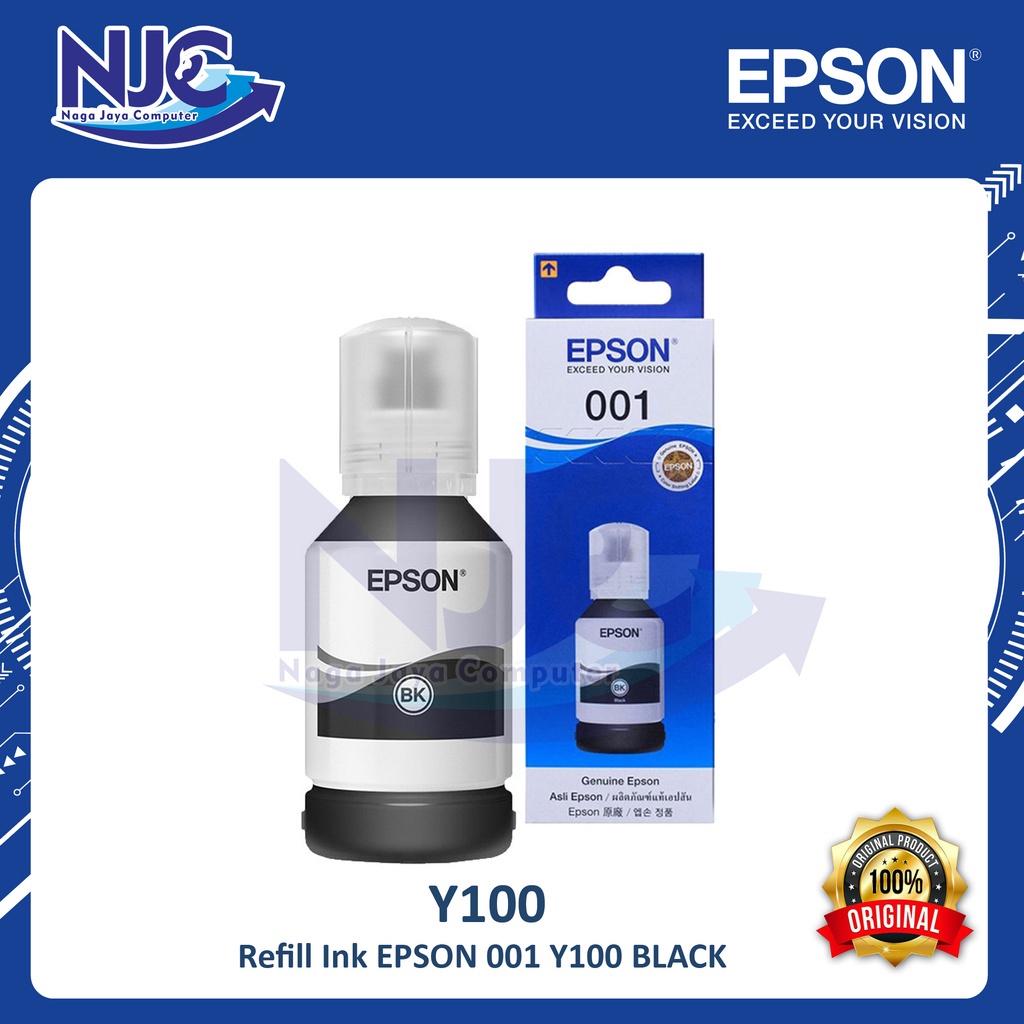Jual TINTA EPSON 001 BLACK ORIGINAL ( untuk L4150 L4160 L6160 L6170 ...