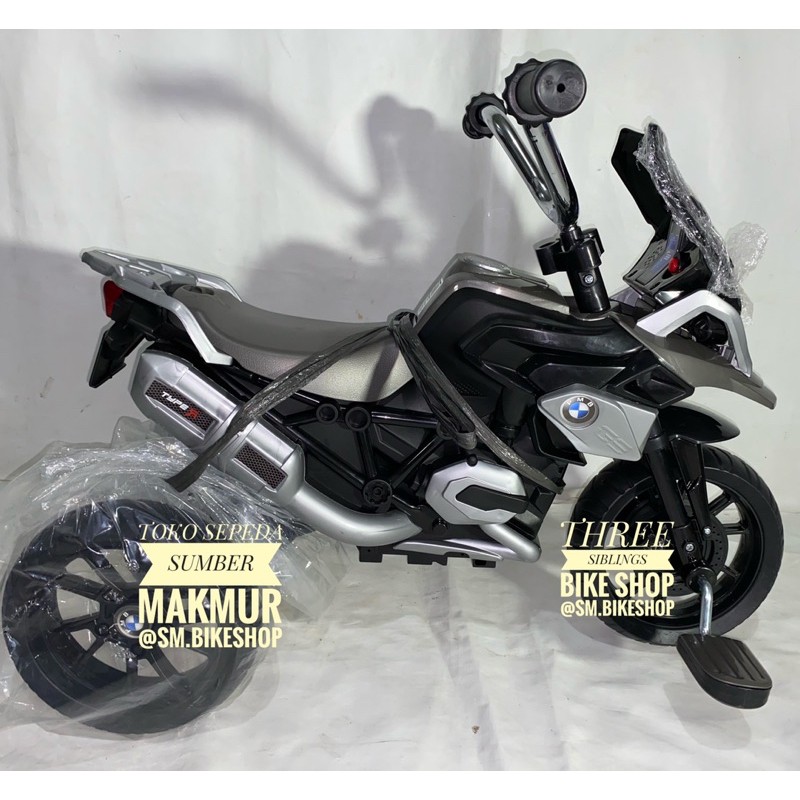 Jual SEPEDA ANAK RODA TIGA MOTOR PMB BMW WARNA GREY BLACK | Shopee ...