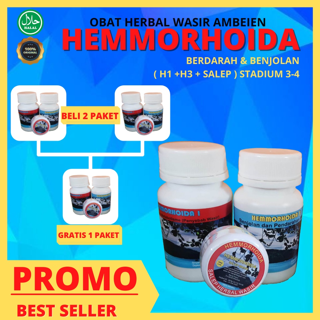 Jual Obat Wasir Ambeien Berdarah HEMMORHOIDA ORIGINAL Alami Ampuh Asli ...