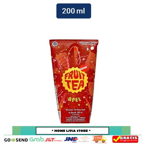 Jual Sosro Fruit Tea Apple 200 mL | Shopee Indonesia