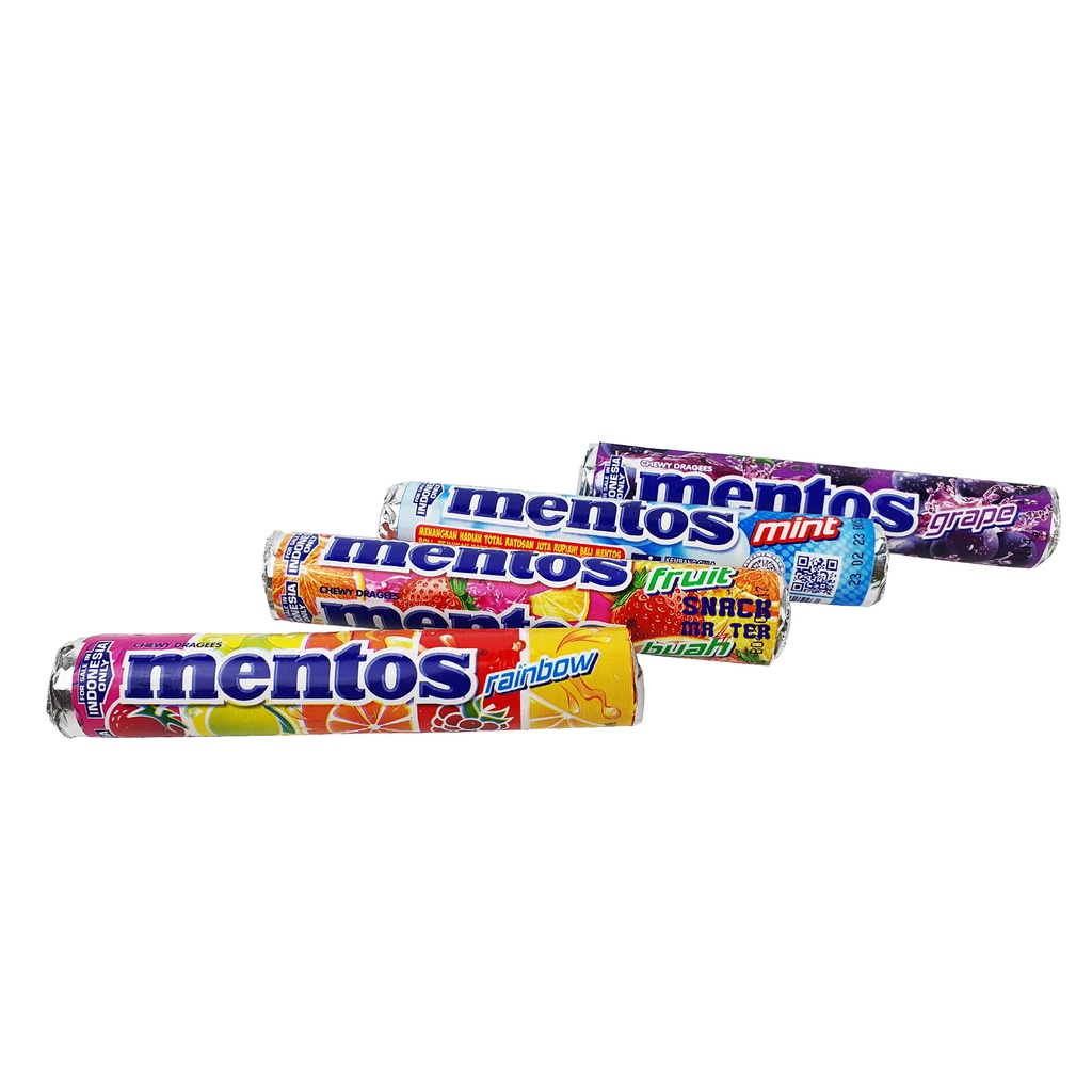 Jual Mentos Roll - Stay Fresh with Chewy Dragees Mint Candy - 29g ...