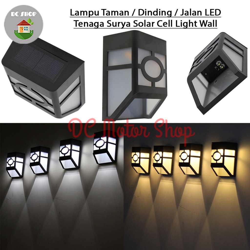 Jual Lampu Taman / Dinding / Jalan LED Tenaga Surya Solar Cell Light ...