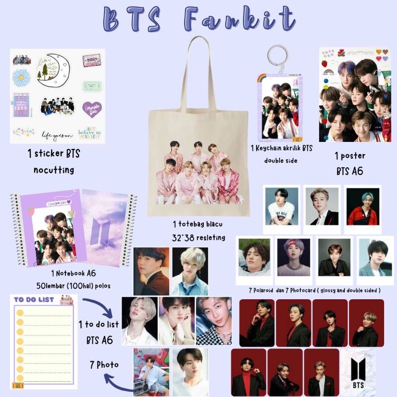 Jual FANKIT BTS GIFT BOX BANGTAN HAMPERS ARMY RM JIN SUGA JHOPE JIMIN V ...