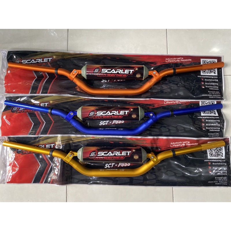 Jual STANG SCARLET TWINWALL 6MM STANG MOTOR TRAIL SUPERMOTO | Shopee ...