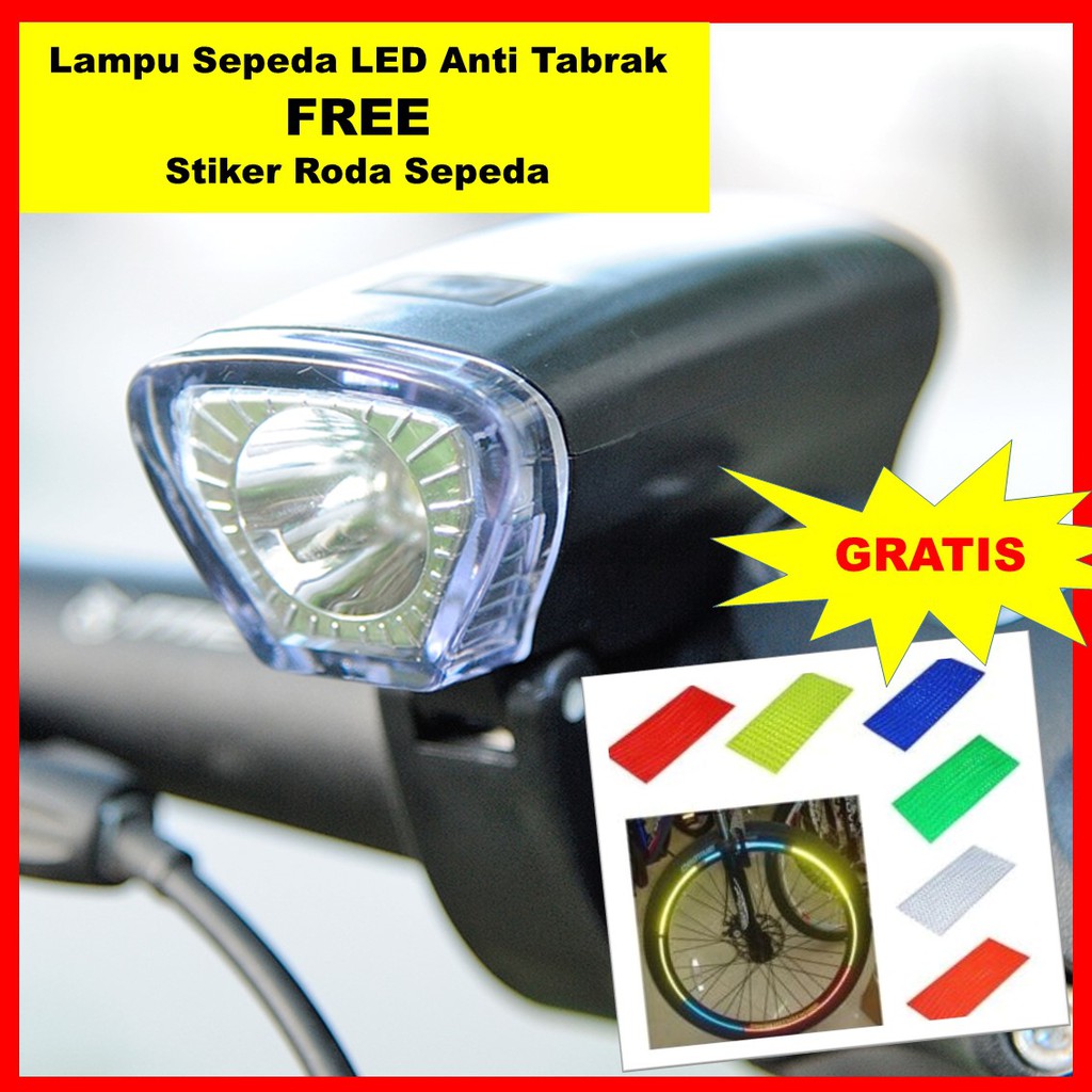 Jual Lampu Sepeda LED Universal Fit Lampu Belakang Sepeda Komponen ...