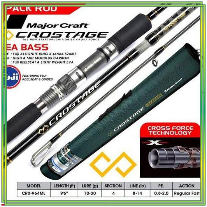 Jual joran majorcraft crostage sea bass crx 964 ml pe 0.8 - 2.0 ls99 | Shopee Indonesia