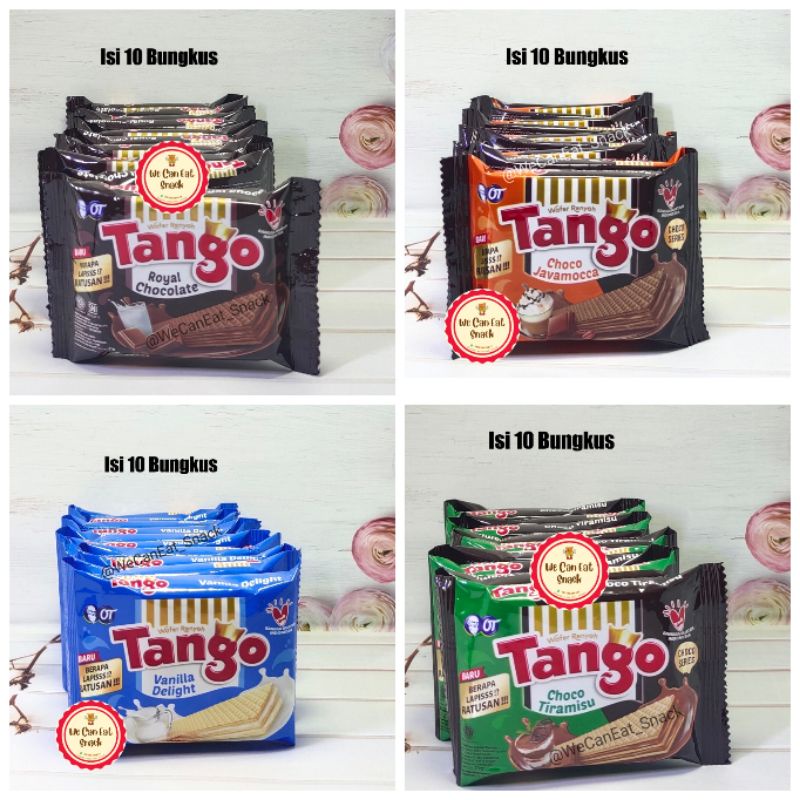 Jual Biskuit Wafer Tango All Varian 16gr (isi 10) | Shopee Indonesia