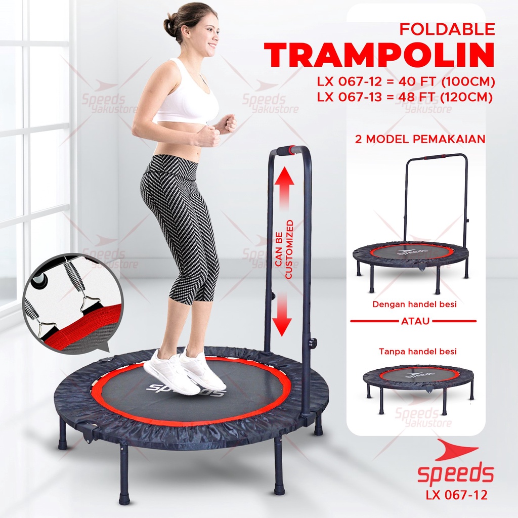 Jual SPEEDS Trampoline Anak Trampolin Dewasa 40" Alat Olahraga Lompat Jump Alat Fitness Gym 067 ...