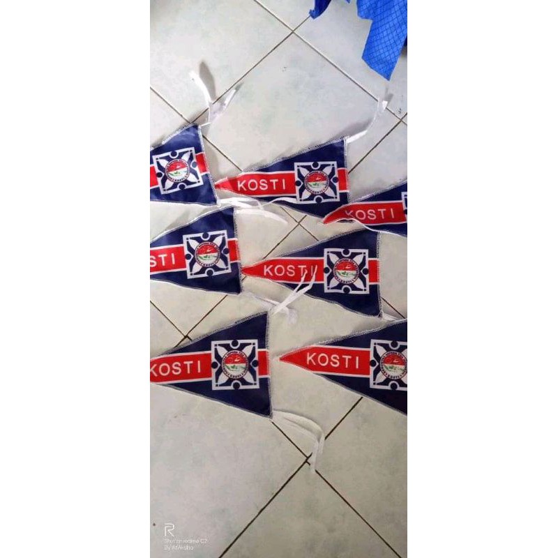 Jual BELI 1 GRATIS 1 BENDERA KOSTI SEGITIGA BARU SIZE LEBIH LEBAR P. 22 ...