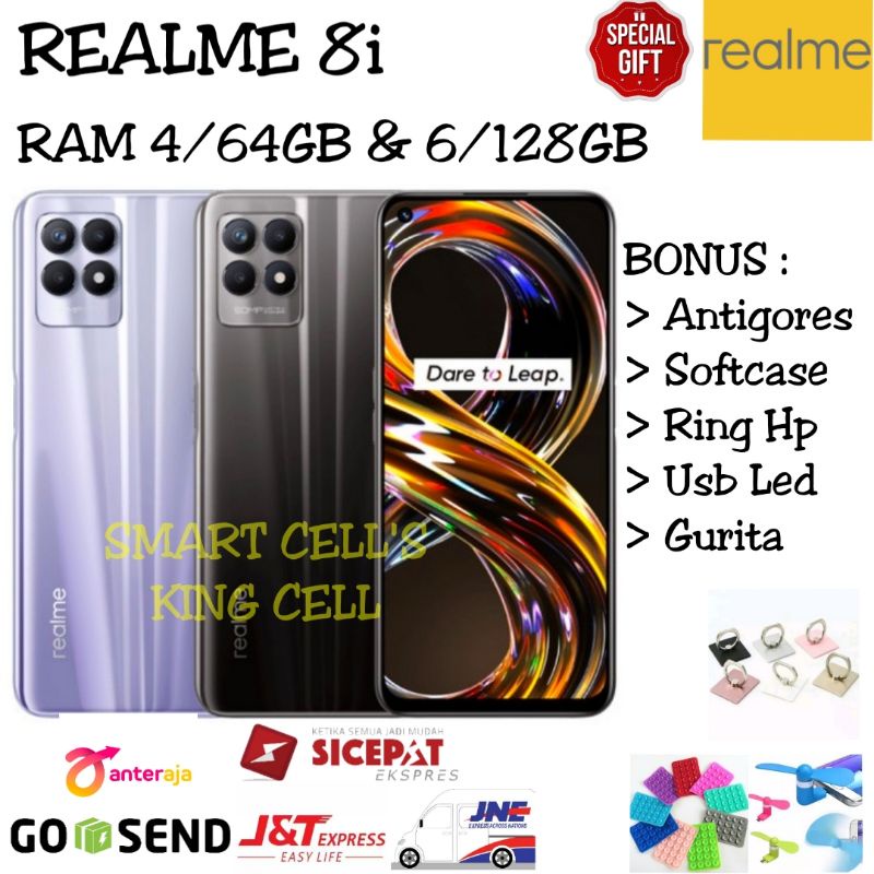 Jual REALME 8i RAM 4/64GB + 6/128GB NEW GARANSI RESMI REALME INDONESIA ...