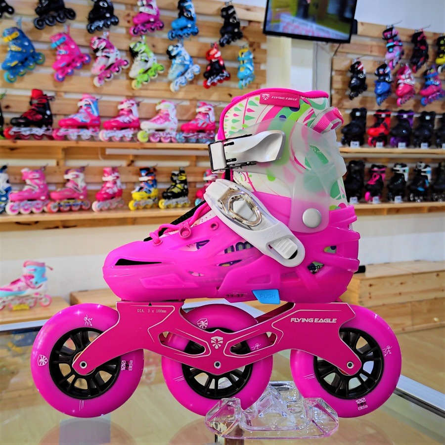 Jual Sepatu Roda Anak Inline Skate Flying Eagle S6 Speed Pink | Shopee ...