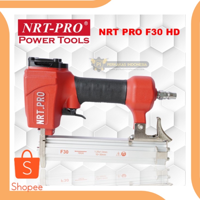 Jual Promo tools Mesin Paku Tembak NRT PRO F30 HD AIR Nailer Gun PNEUMATIC Nail Murah | Shopee ...