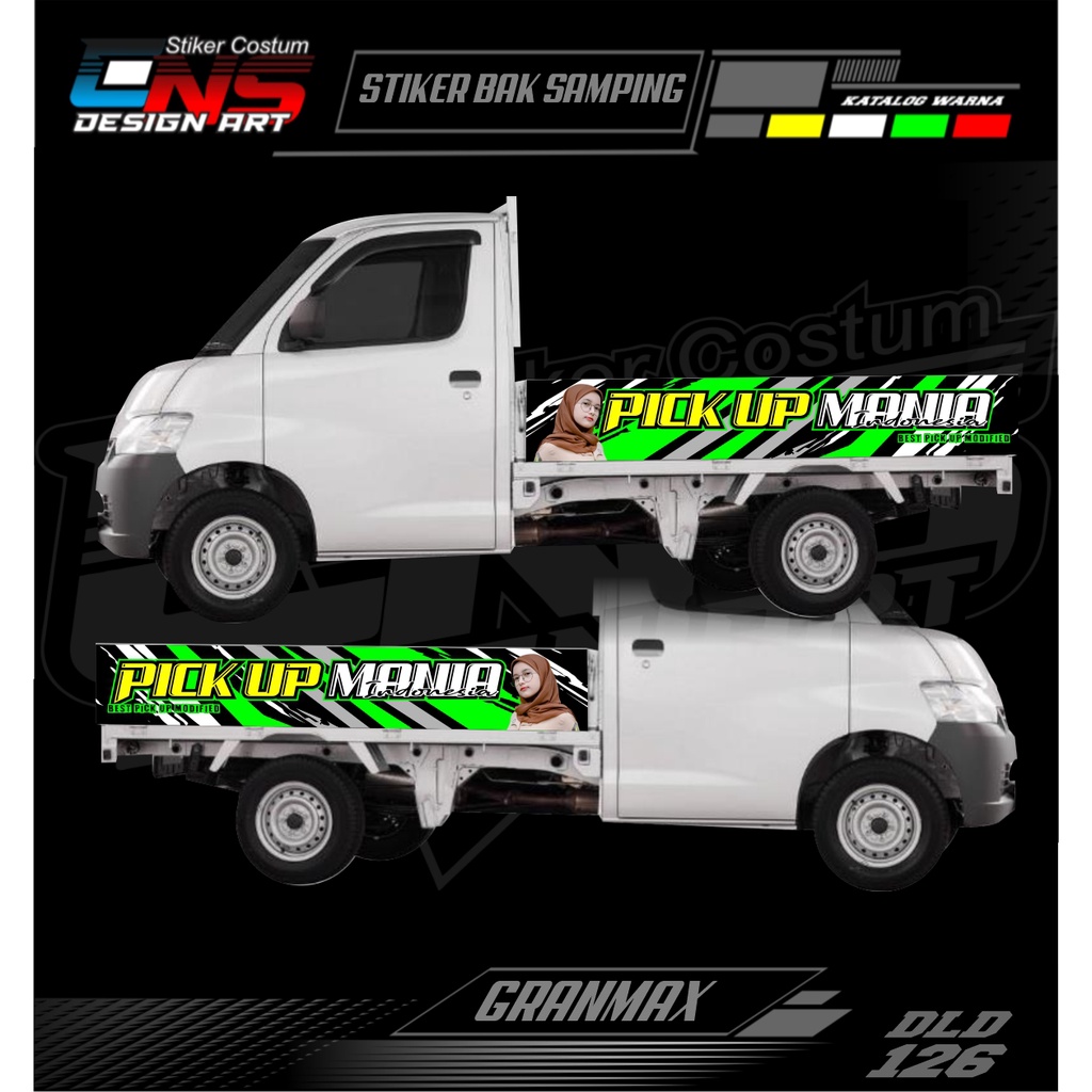 Jual Stiker Bak Samping Pick Up Granmax Stiker Vinyl Custom Stiker ...