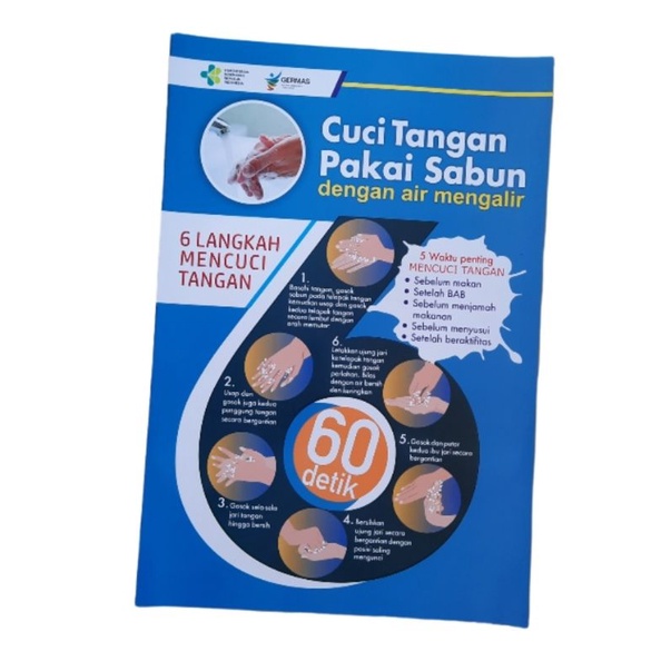 Jual Poster Kesehatan, Poster Cuci Tangan Pakai Sabun | Shopee Indonesia
