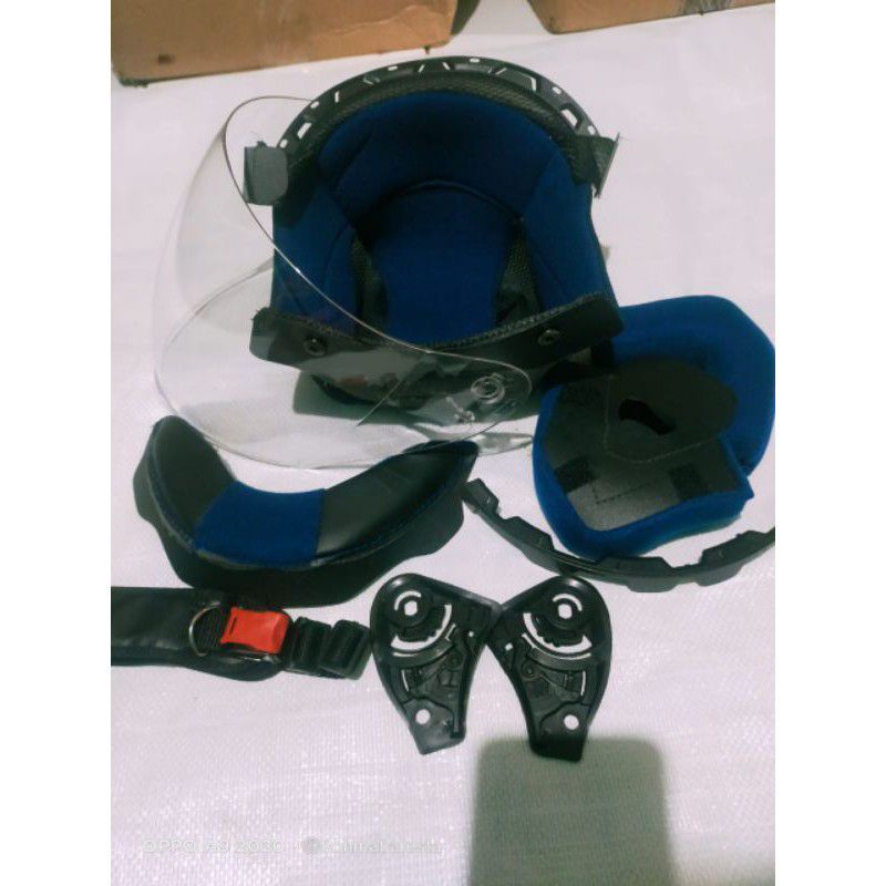Jual paket komplit busa helm ink centro fullset/tali/kaca ink centro ...