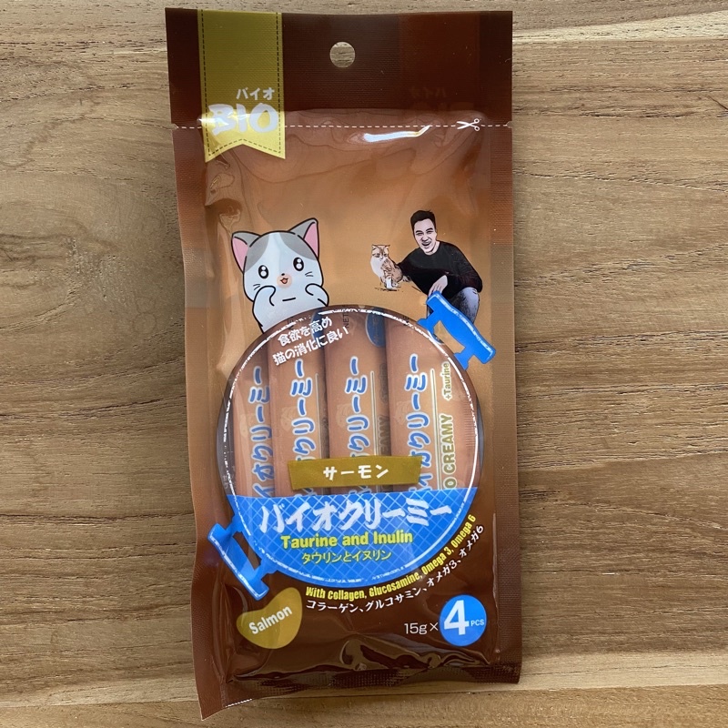 Jual Bio Creamy Salmon Snack Kucing 4x15gr | Snack Kucing | Cat Treats ...
