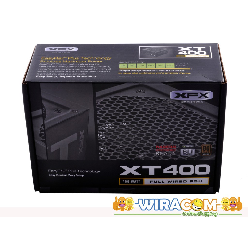 Jual POWER SUPPLY XFX XT Series 400W 80PLUS BRONZE Made by SEASONIC ...