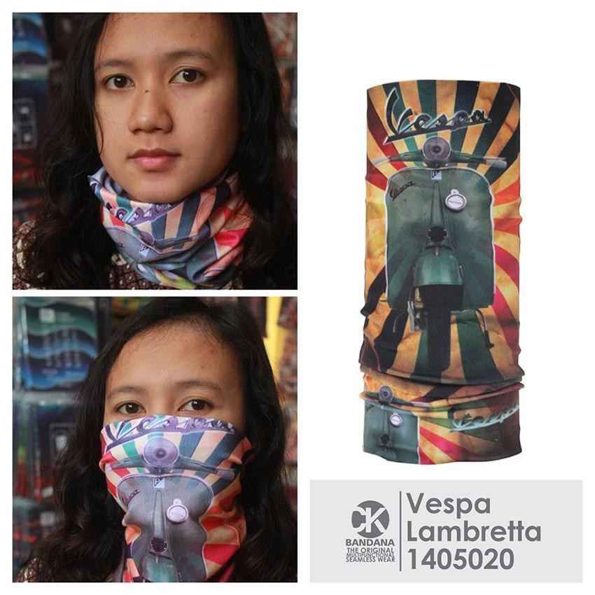 Jual CK Bandana ORIGINAL masker motor motif rider motorcycle VESPA ...
