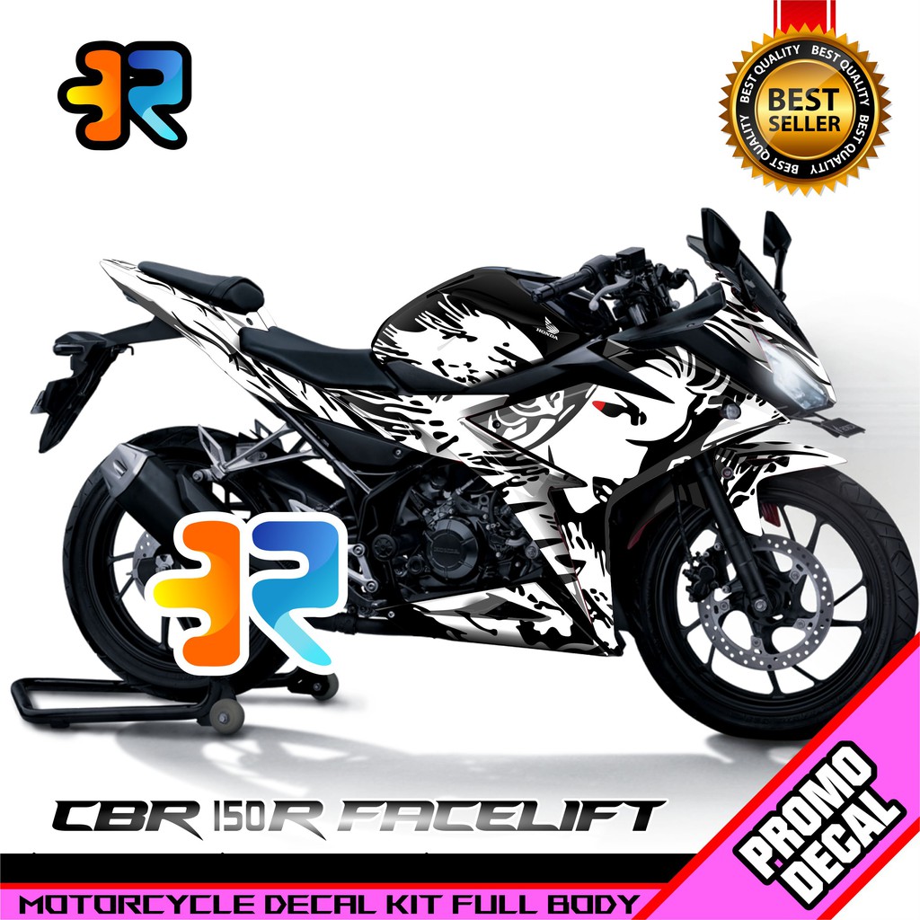 Jual Decal Motor CBR 150R Facelift Desain Kabuki Sticker Decal Full ...