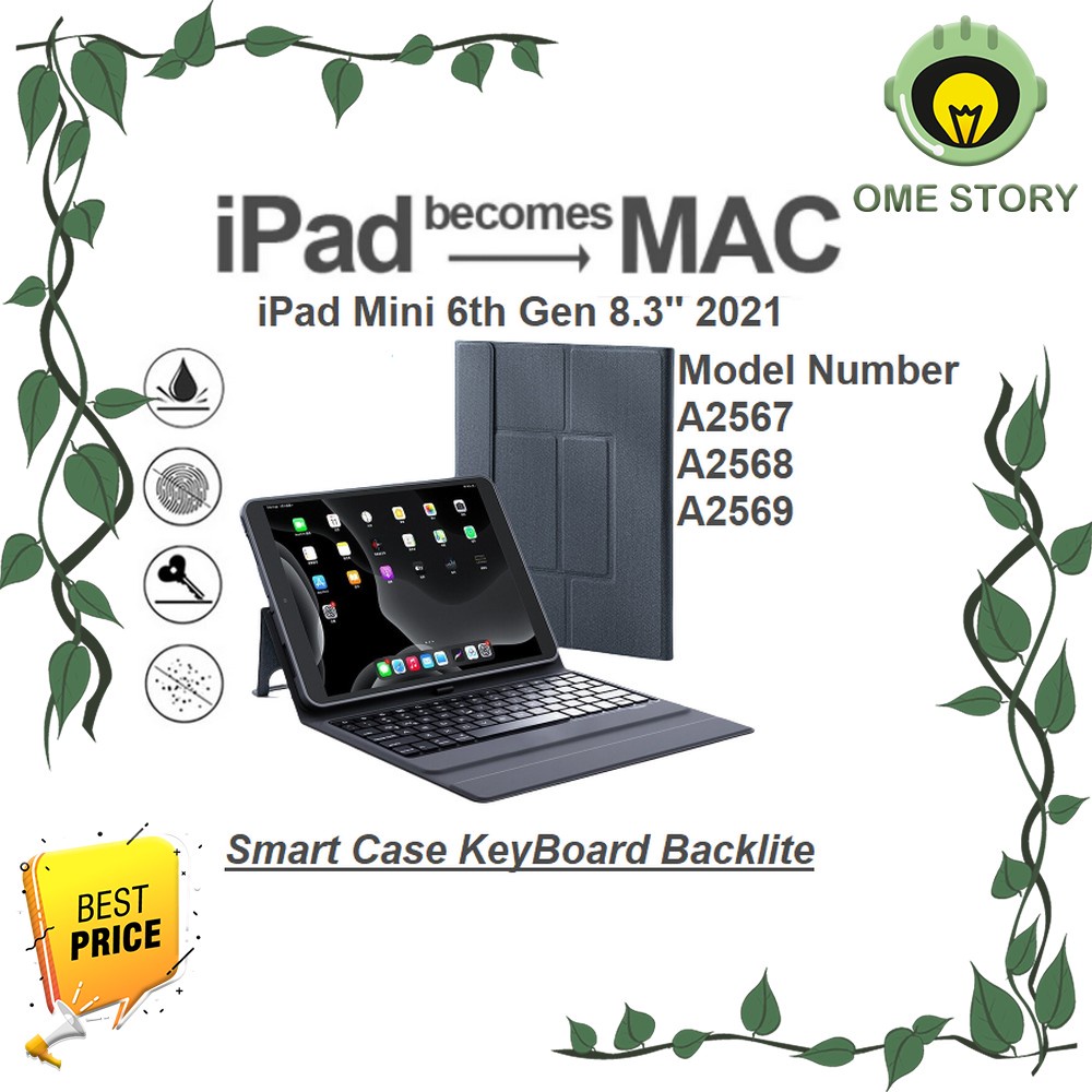 Jual TRIPLEDI Book Cover iPad Mini 2021 Gen 6th 8.3 inch Flip Case ...