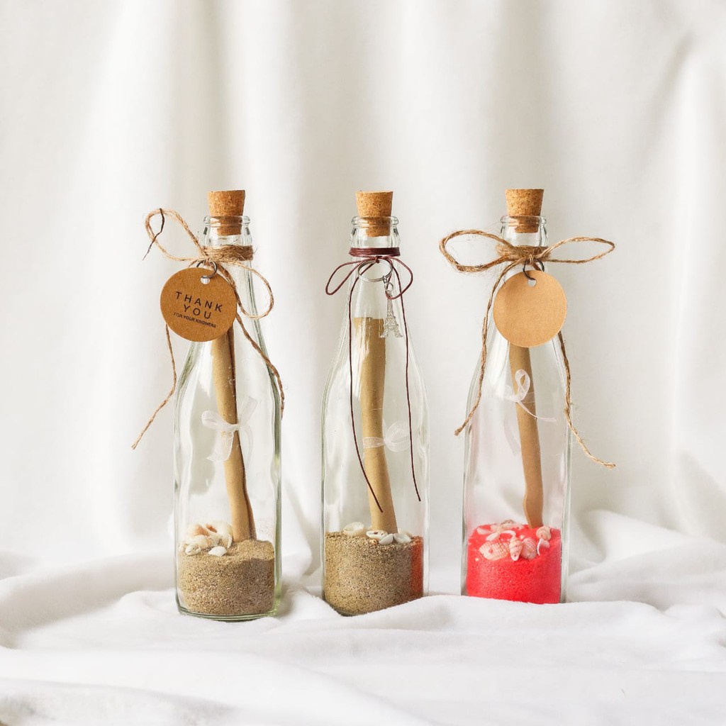 Jual Surat Botol Pasir 330ml / Surat Cinta / Undangan / Undangan Pesta ...
