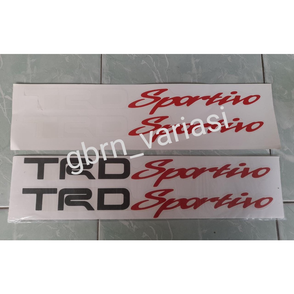 Jual Stiker trd rush/ stiker trd sportivo pintu / stiker trd sportivo ...