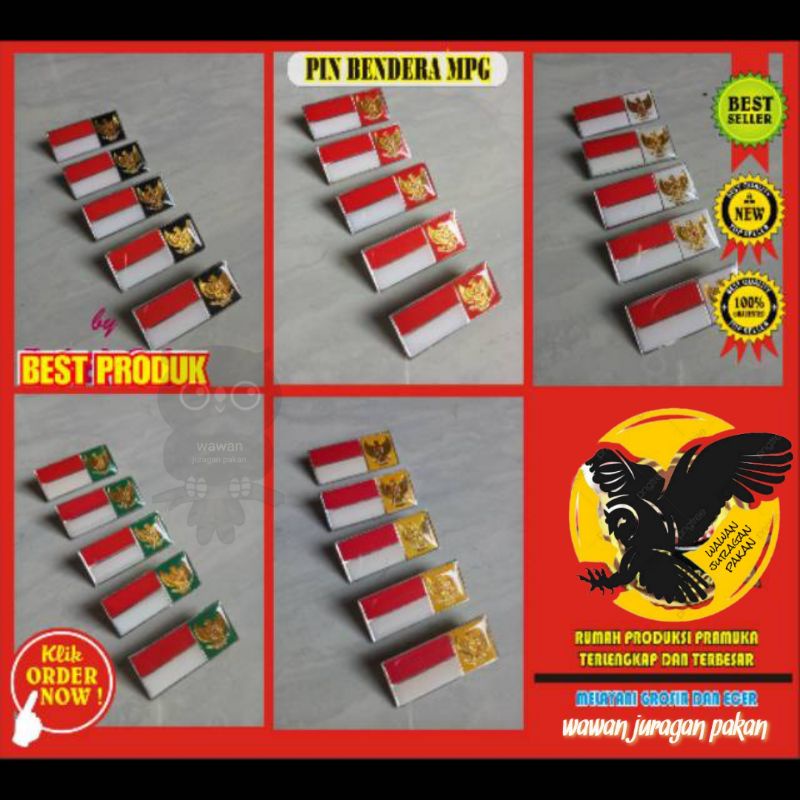 Jual PIN MERAH PUTIH CEMITI BROS BENDERA ACESORIS PIN | Shopee Indonesia