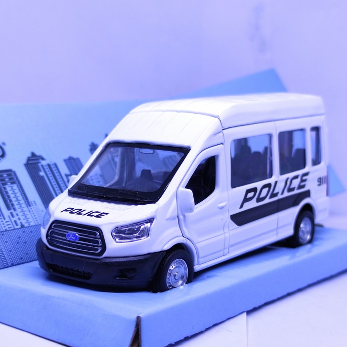 Jual Diecast Miniatur Mobil Ford Transit Mainan Mobil Polisi Harga ...