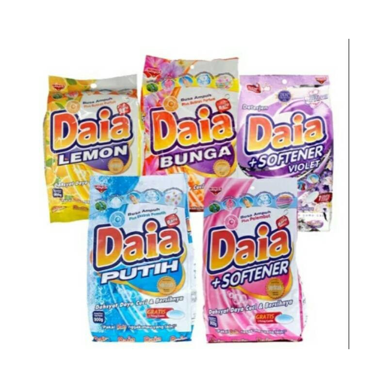 Jual Daia Detergent Bubuk Lemon, bunga, pink, putih 800gr | Shopee ...