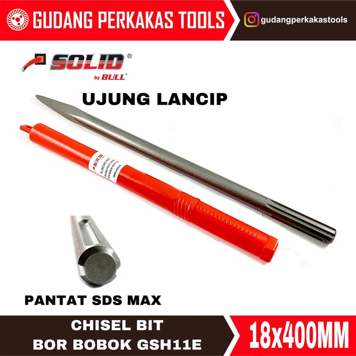 Jual SBO Mata chisel bobok beton GSH11E lancip SOLID BURUAN | Shopee ...
